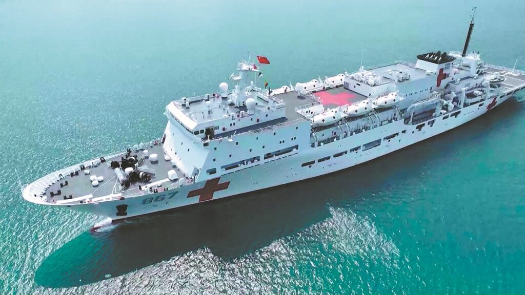 Chinese Navy hospital ship completes medical service to Fiji, heads for ...